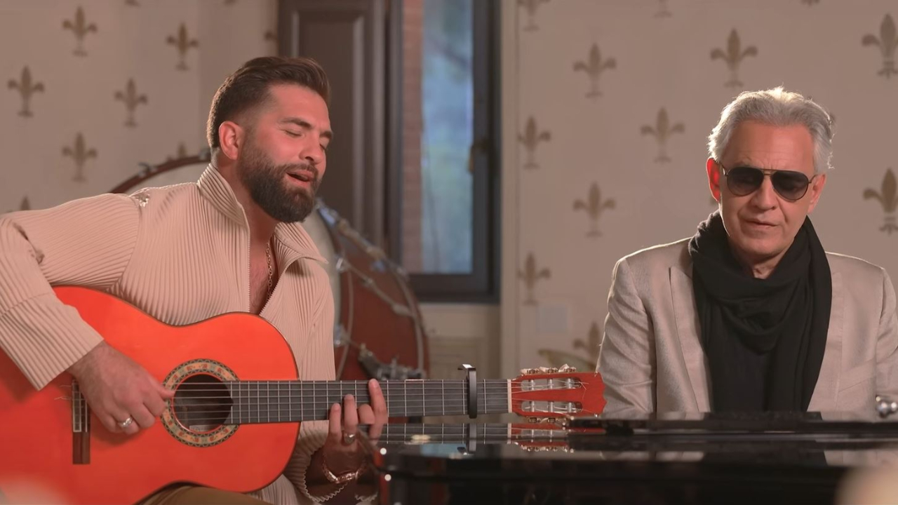 Andrea Bocelli and Kendji Girac reimagine ‘Je vis pour elle’ in two ...